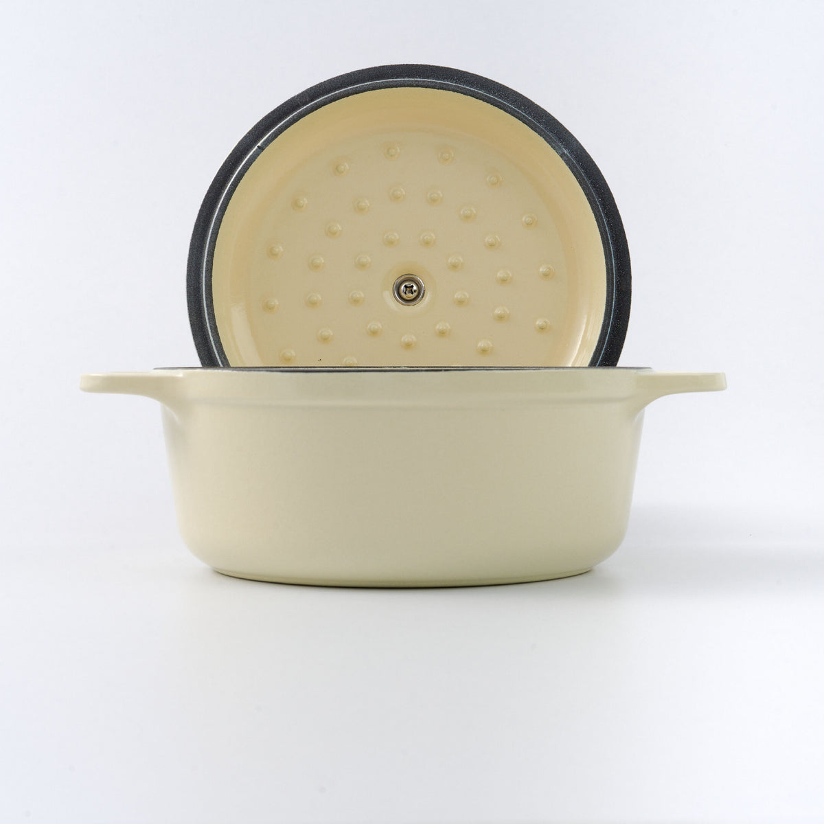 Horno Holandés 1,9 L Olla Esmaltada White Sable– Victoria