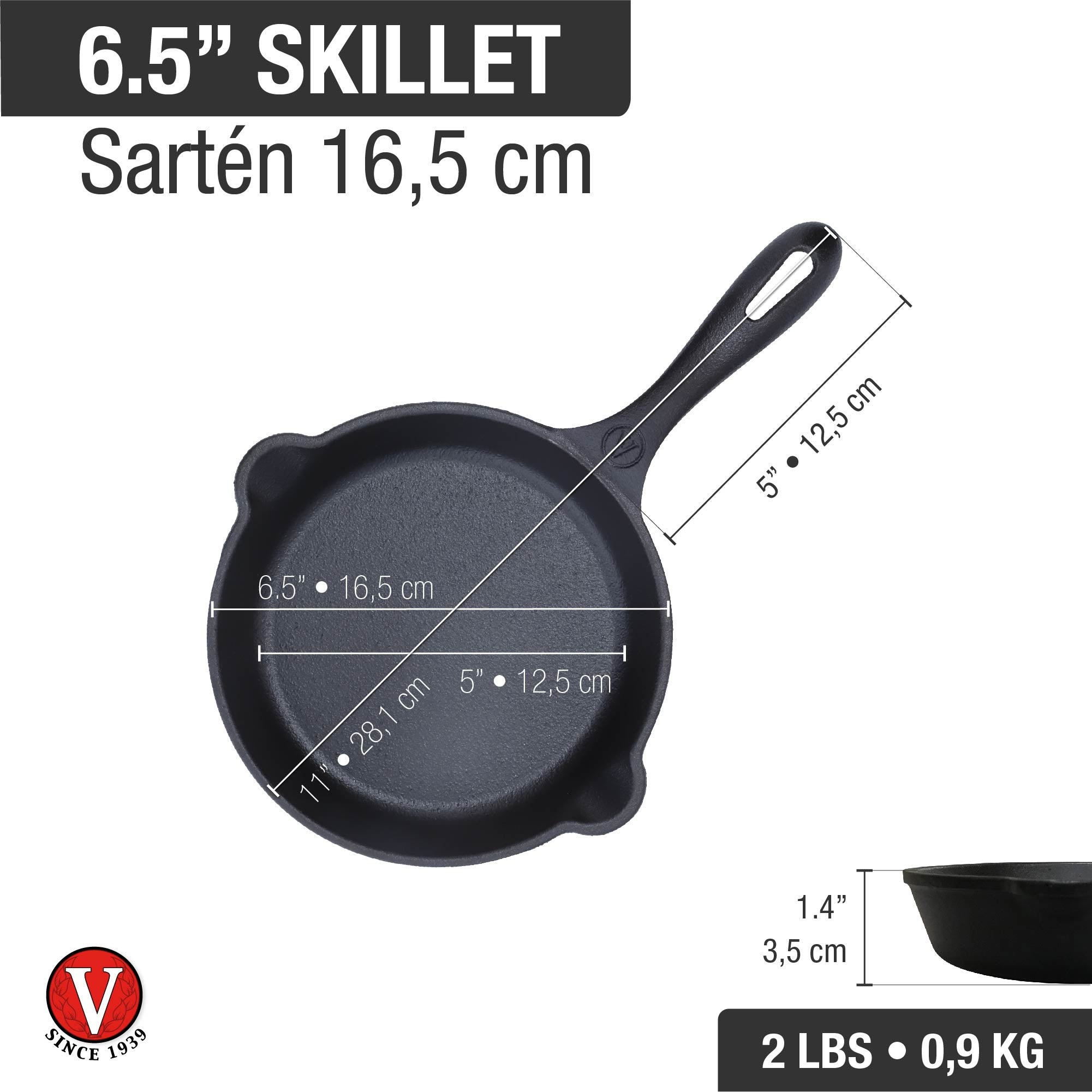 Sartén 16,5 Cm– Victoria